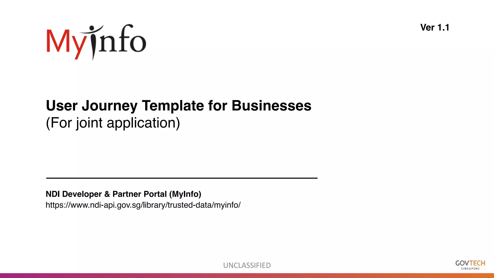 MyInfo User journey sample(joint)v1.1 | PPT