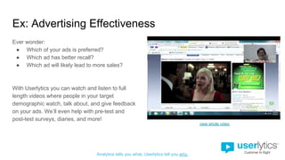 Userlytics User Testing: The Basics | PPT