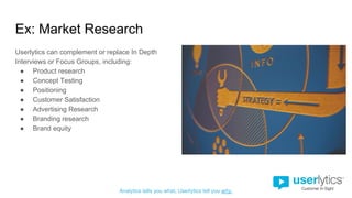 Userlytics User Testing: The Basics | PPT