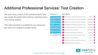 Userlytics User Testing: The Basics | PPT
