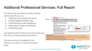 Userlytics User Testing: The Basics | PPT