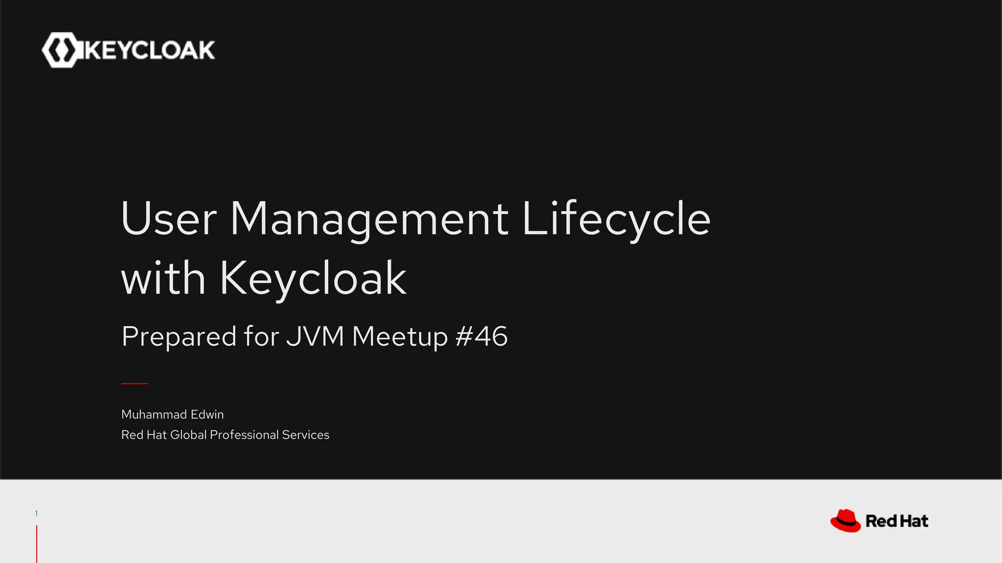 User Management Life Cycle with Keycloak | PPTX