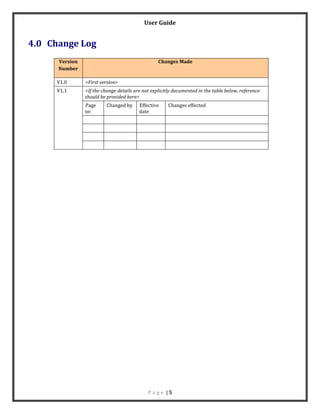 User manual template | DOCX