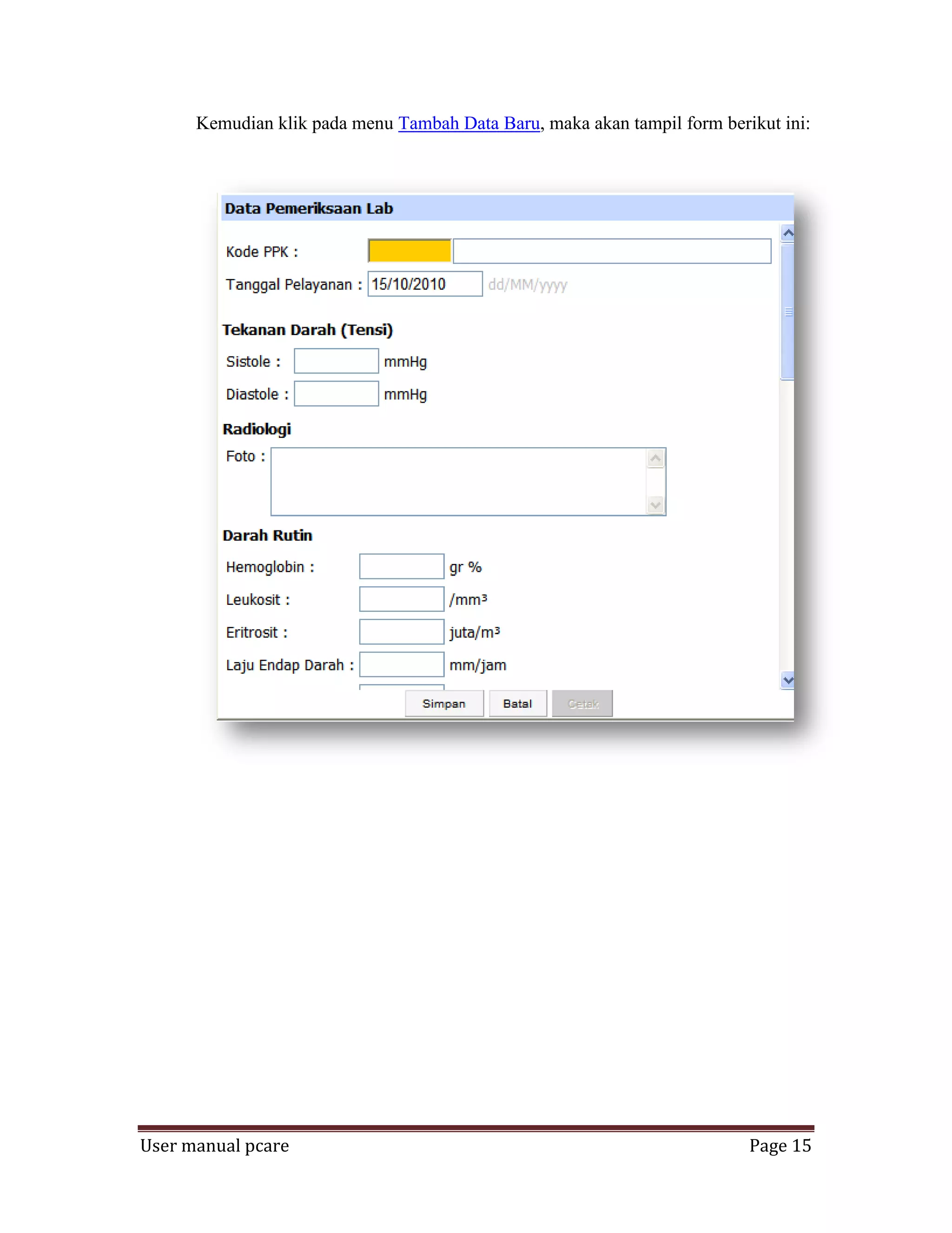 User manual aplikasi pcare | PDF