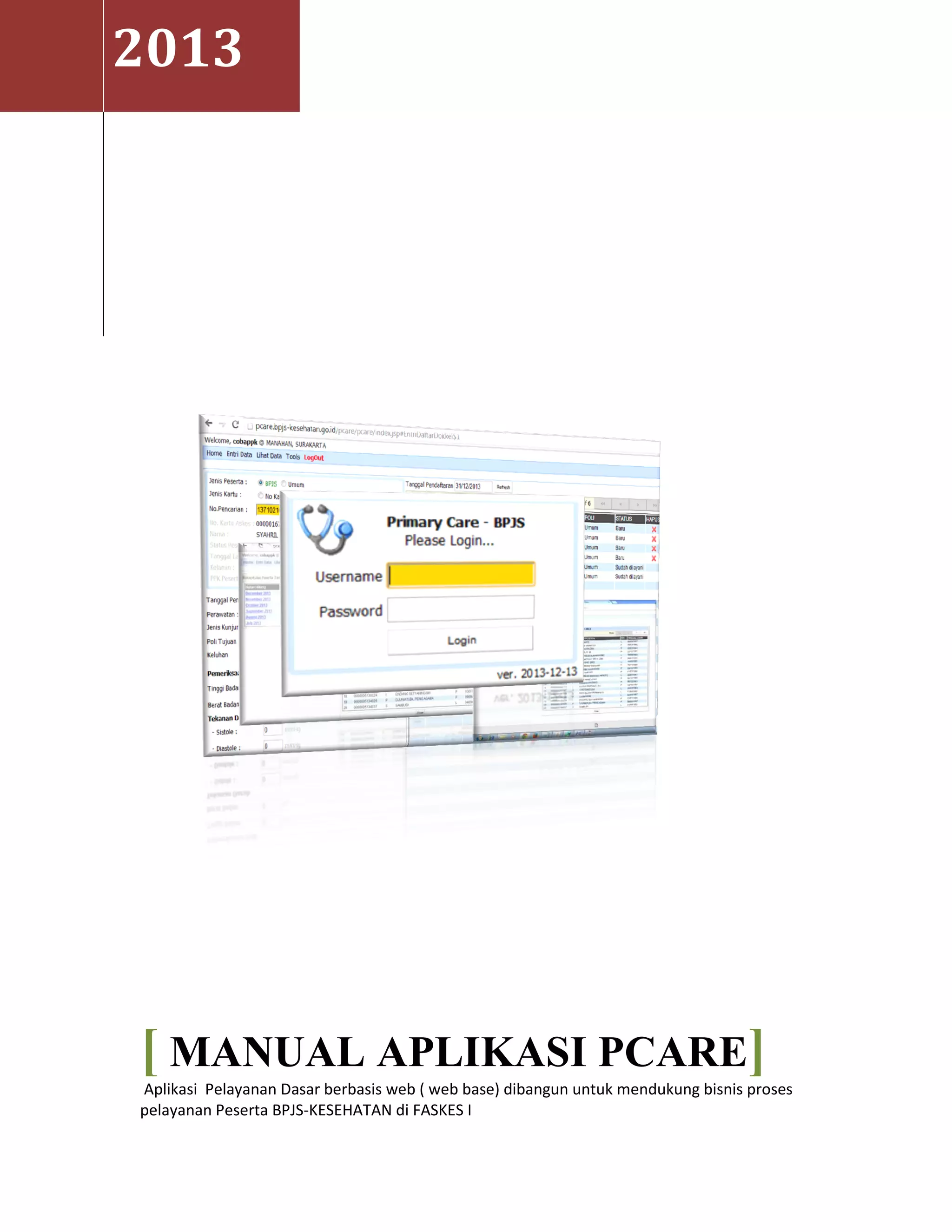 User manual aplikasi pcare | PDF
