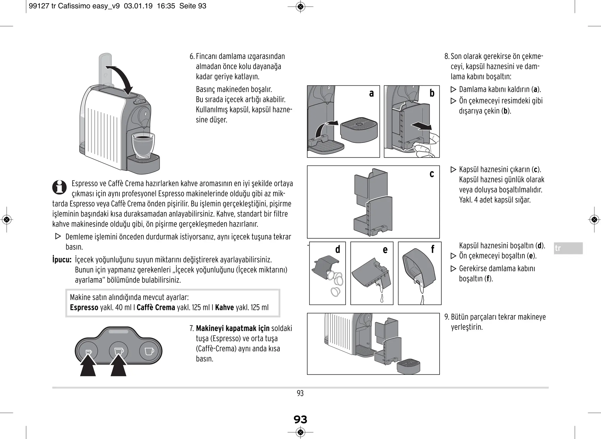 user_manual_cafissimo_easy.pdf Tchibo coffee | PDF