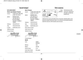 user_manual_cafissimo_easy.pdf Tchibo coffee | PDF