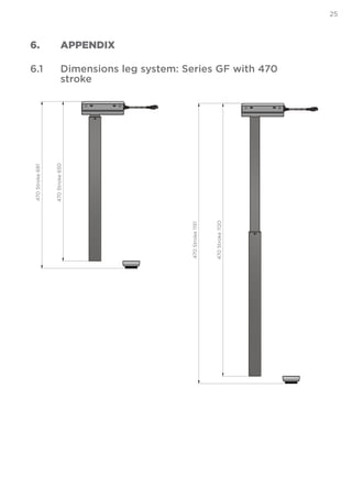iMovR Studio 470 DIY Electric Standing Desk Base User Manual | PDF