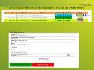 User manual HR portal | PPT
