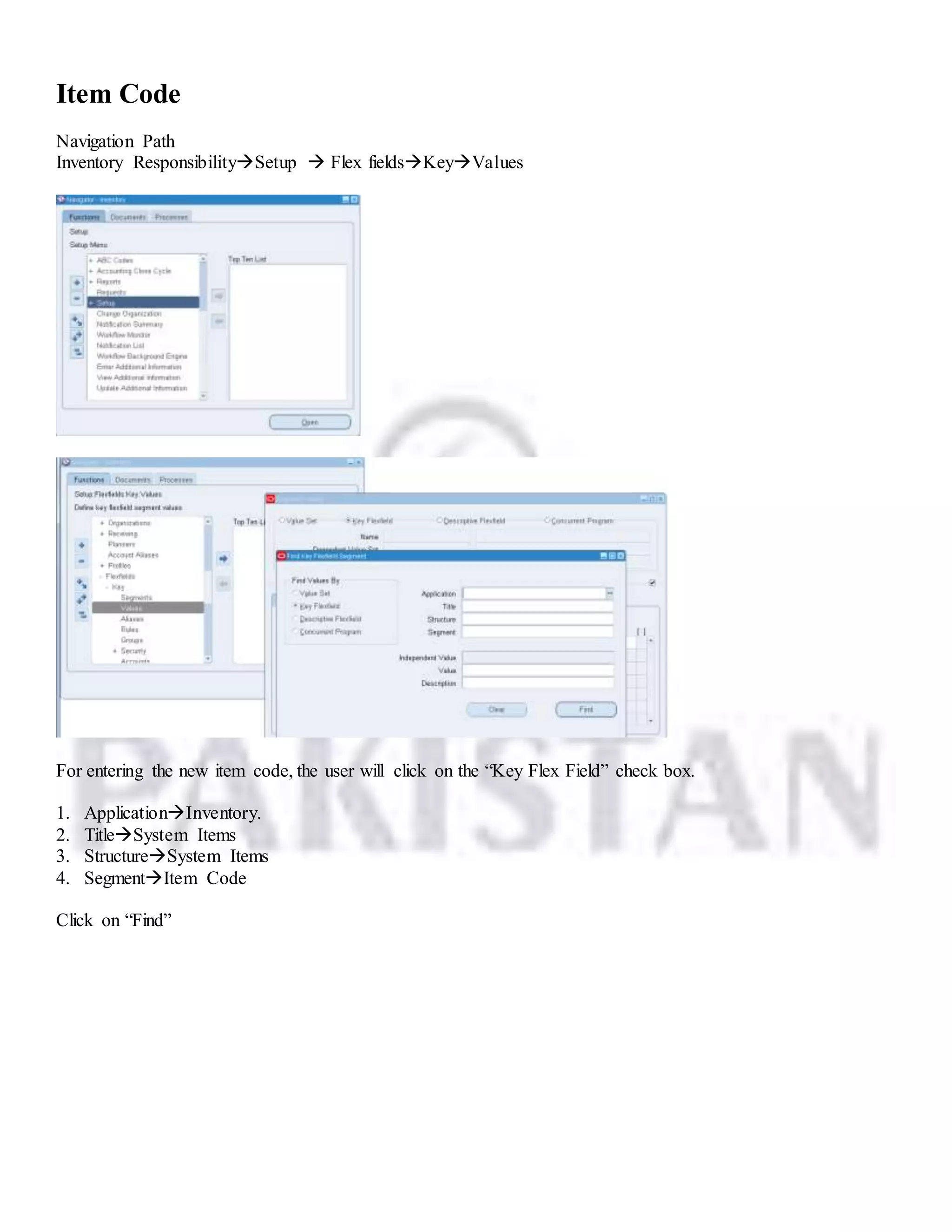 Oracle Master Item Creation Document | DOCX