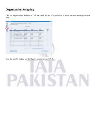 Oracle Master Item Creation Document | DOCX