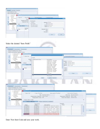 Oracle Master Item Creation Document | DOCX