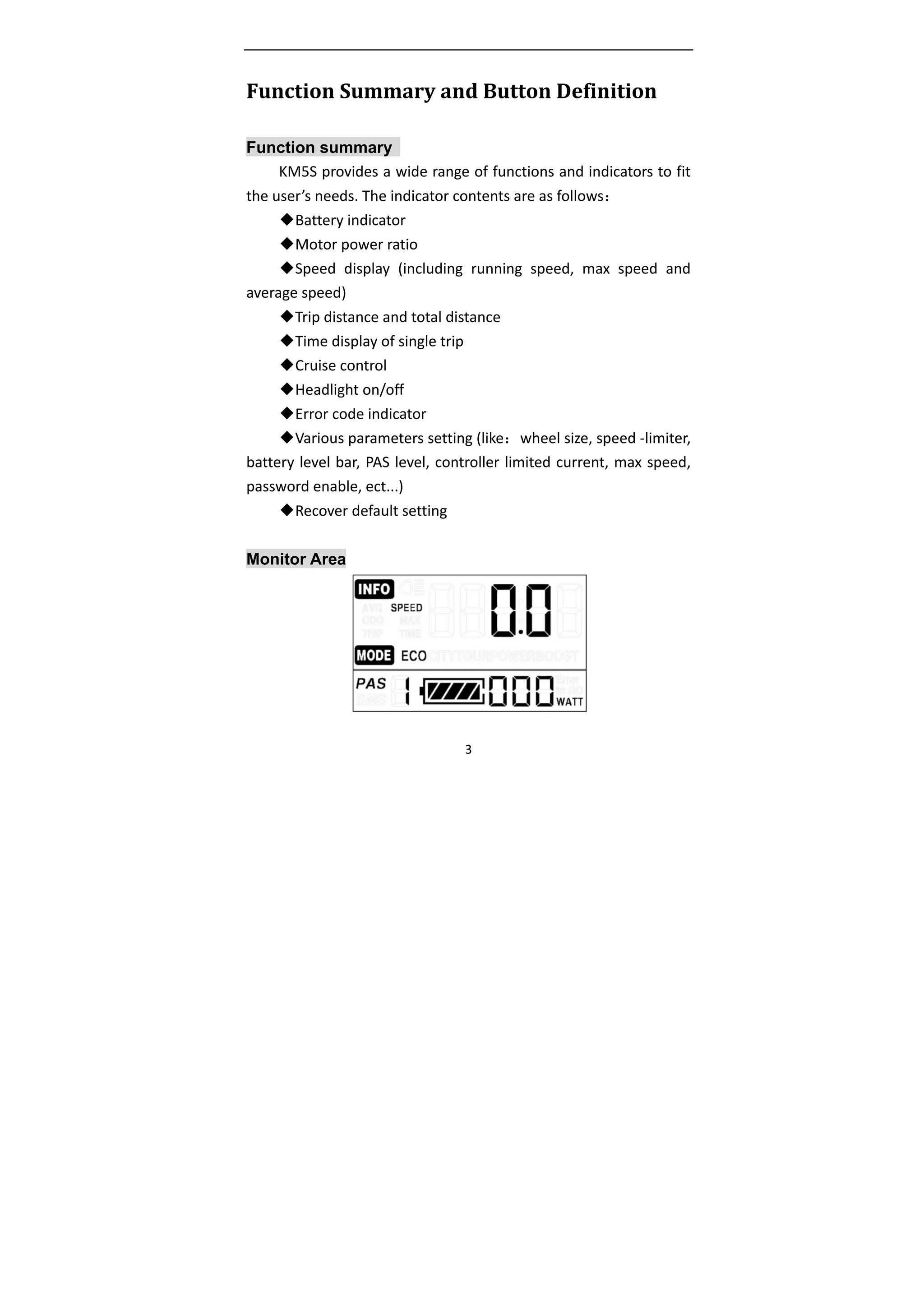 User Manual_KM5S-R LCD Display King-Meter Technology Co.,Ltd | PDF