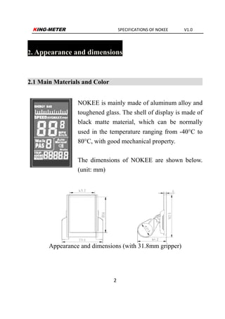 User Manual_NOKEE-U LCD Display_King-Meter Technology Co.,Ltd | PDF