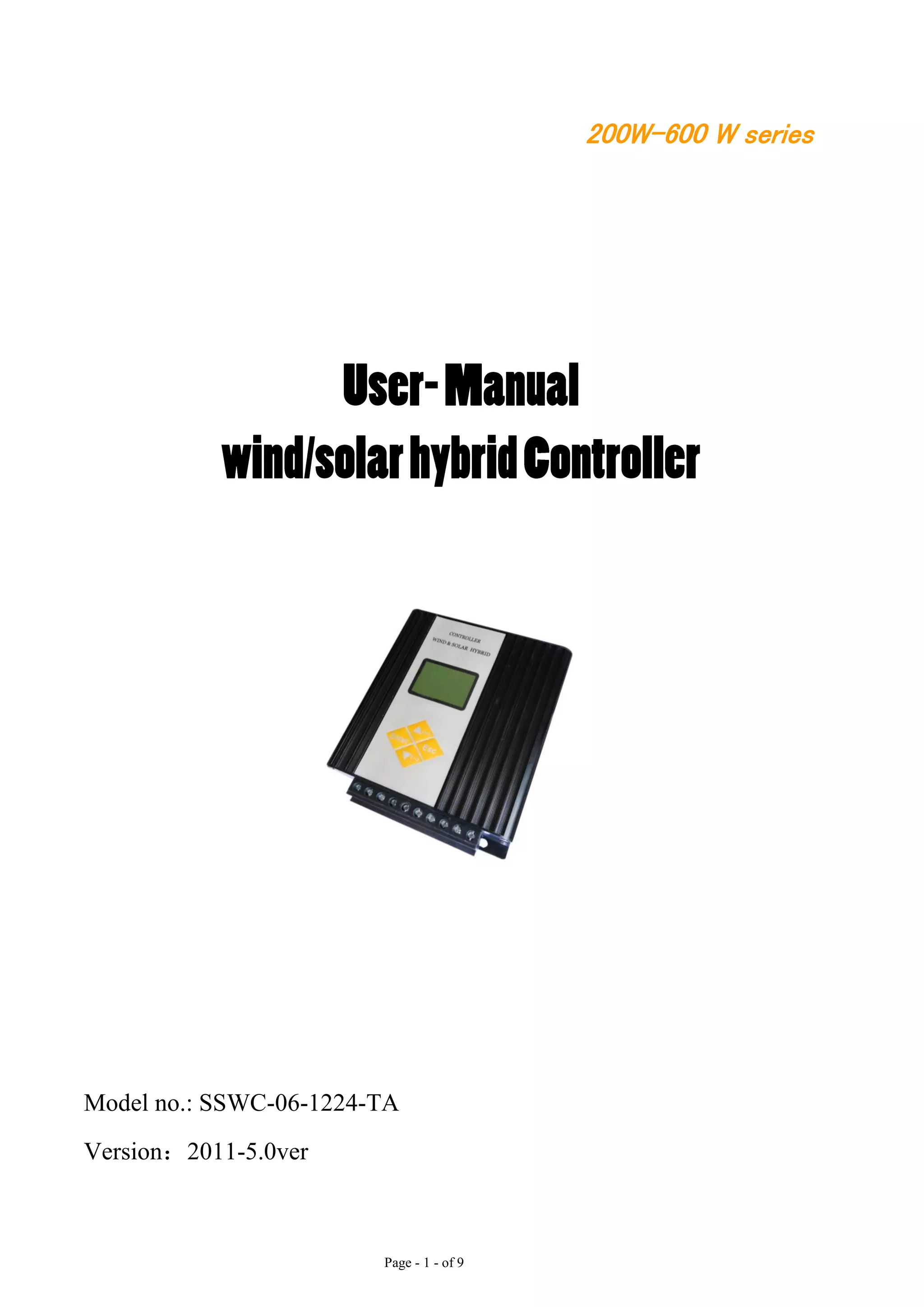 User manual of advanced controller | PDF
