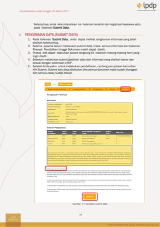 User manual pendaftaran beasiswa lpdp layout 13 maret 2017 up 16 maret ...