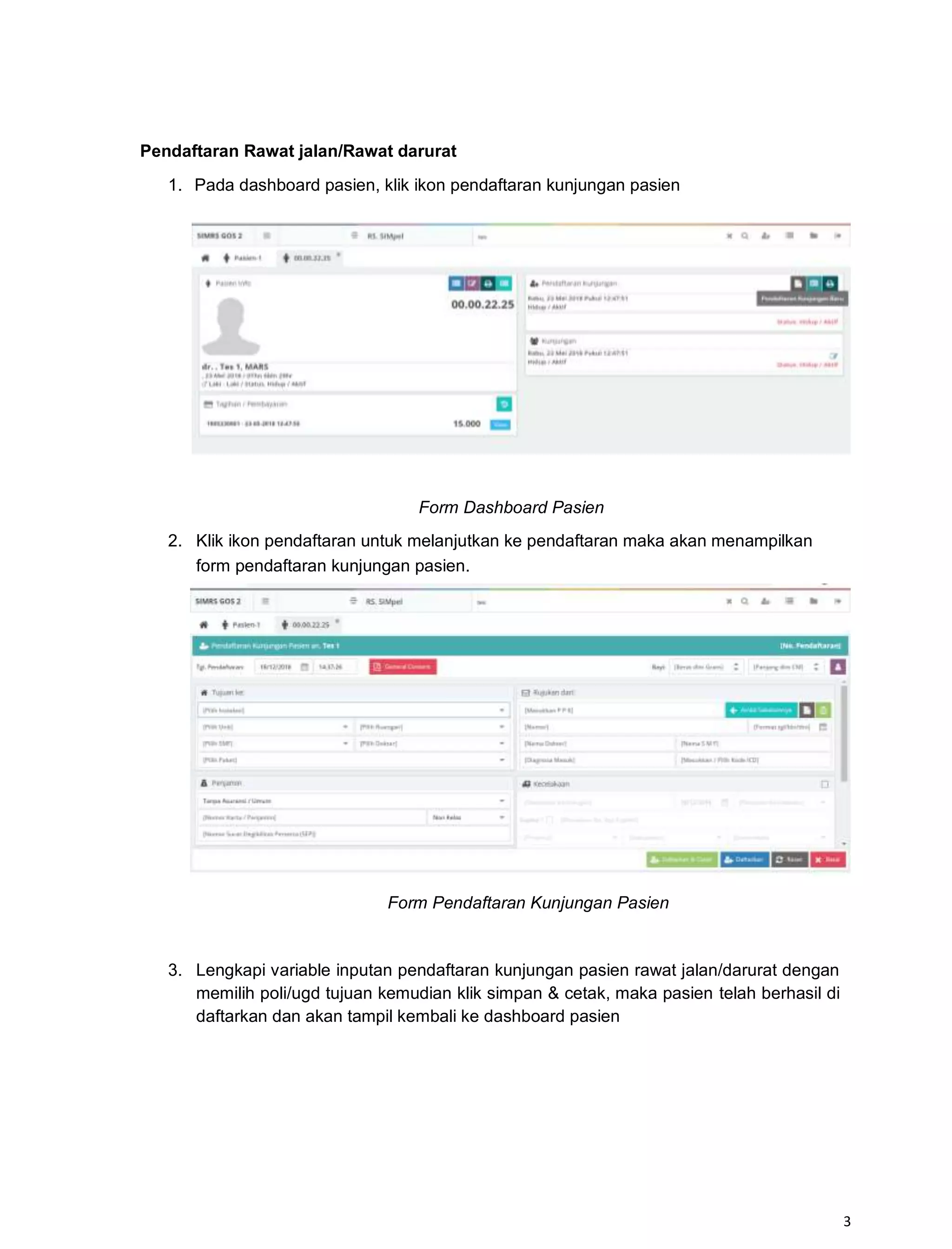 User manual simrs gos versi 2 | PDF