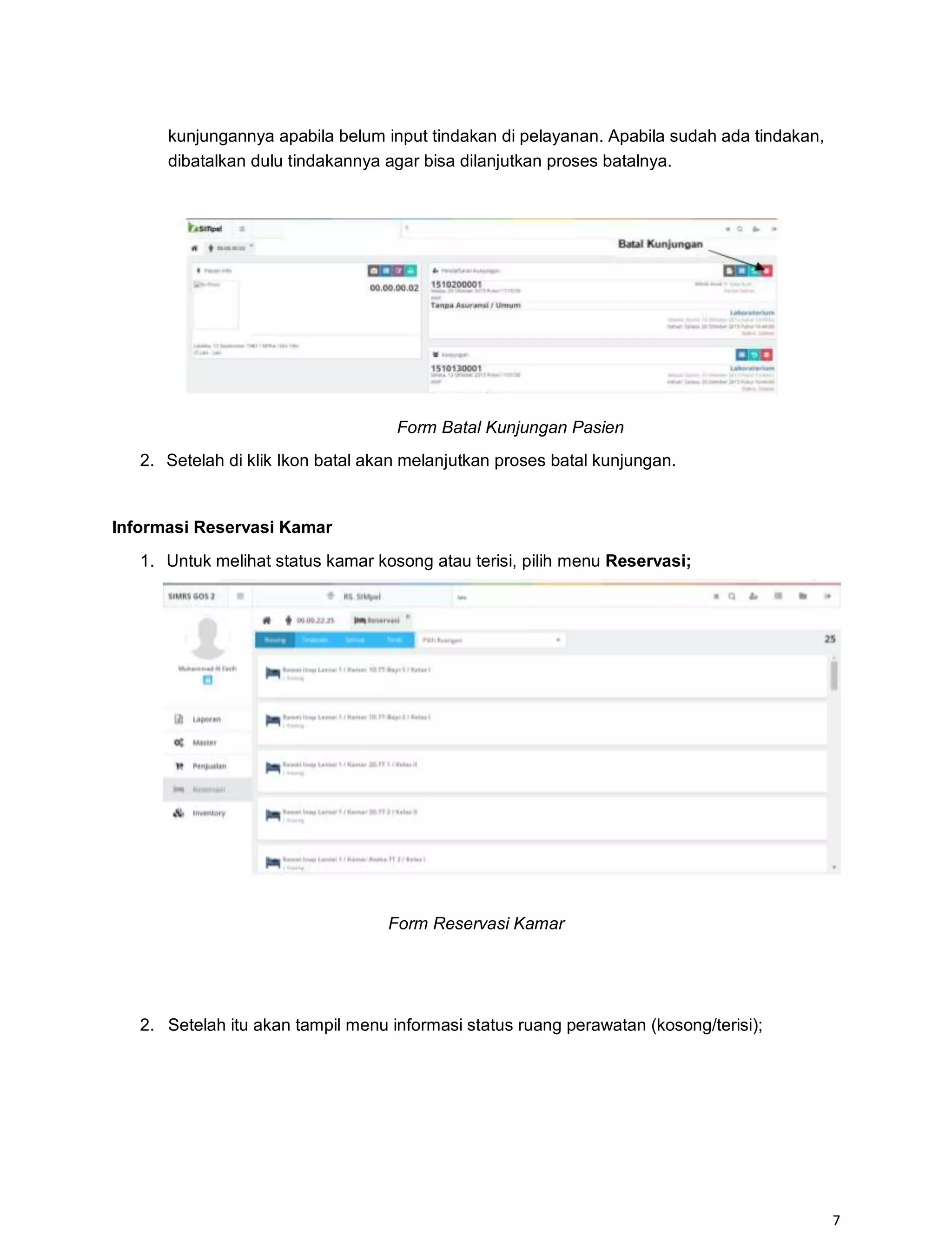 User manual simrs gos versi 2 | PDF