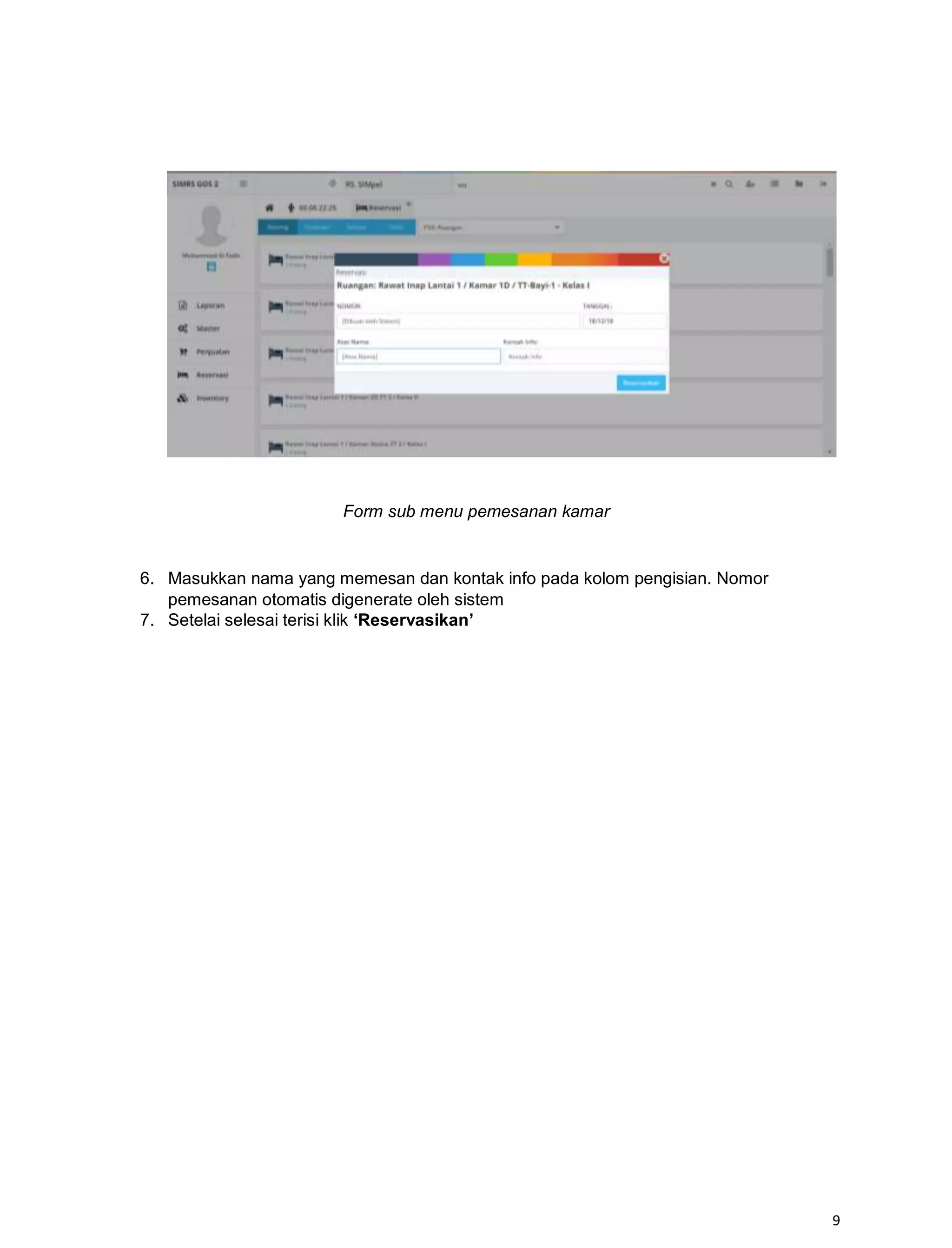 User manual simrs gos versi 2 | PDF