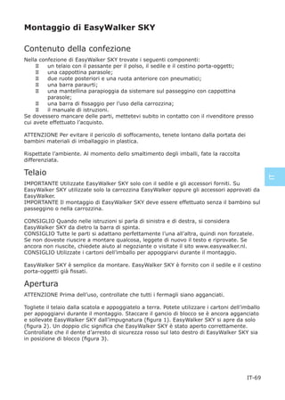 easywalker sky user manual Italian | PDF | Automotive