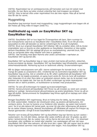 easywalker sky user manual Norwegian | PDF