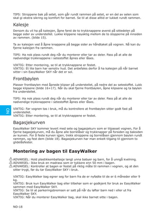 easywalker sky user manual Norwegian | PDF