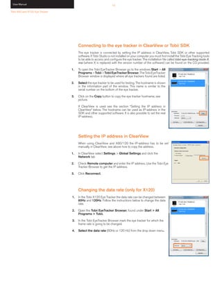 User Manual Tobii X120 | PDF