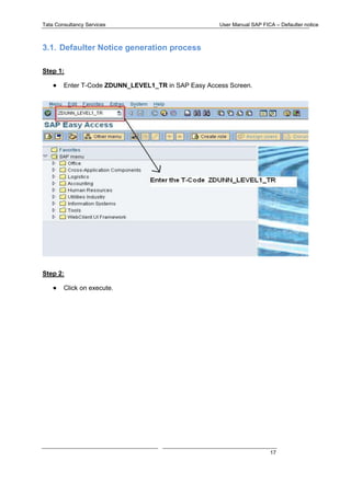 User manual tr dunning lev1 | PDF