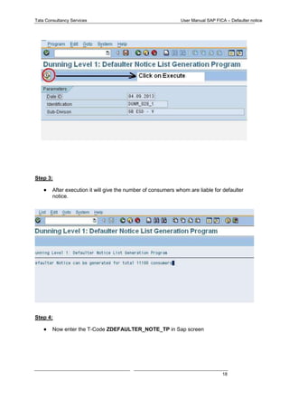 User manual tr dunning lev1 | PDF