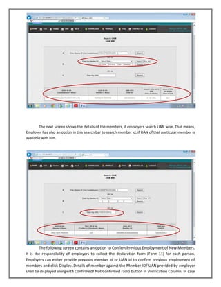 UNIVERSAL ACCOUNT NUMBER (UAN) Manual | PDF