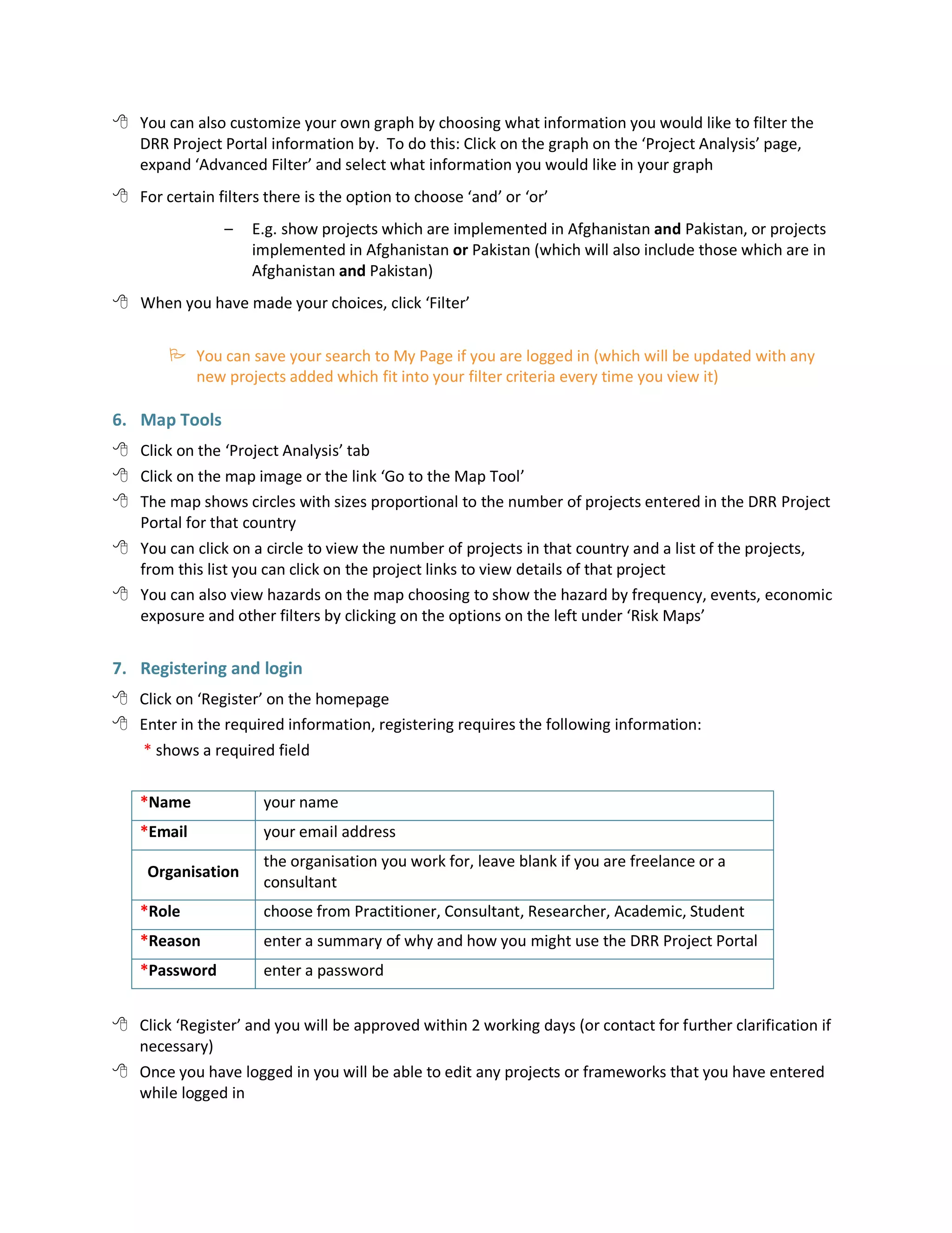 User Manual for DRR Project Portal | PDF