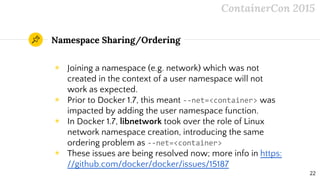Rooting Out Root: User namespaces in Docker | PPT