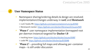 Rooting Out Root: User namespaces in Docker | PPT