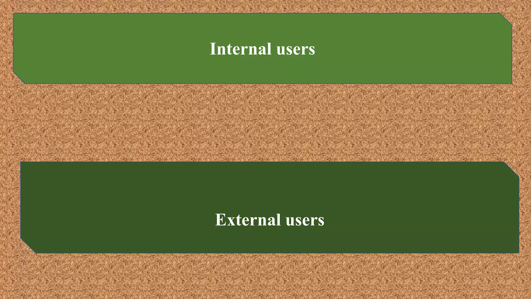 User of financial information | PPTX