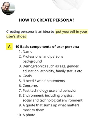 User persona development (UX Consultancy Series) | PPT