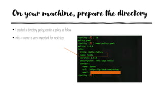 How to create a User Defined Policy with IBM APIc (v10) | PPT