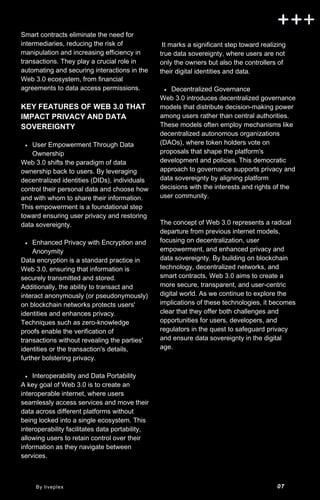 User Privacy and Data Sovereignty | PDF