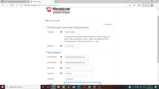 User registeration presentation-MICROCHIP | PPT