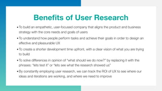 What is User Research? How to Build a User Research Culture | PDF