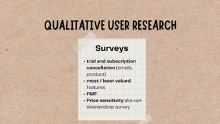 Growth and Marketing Lessons from Running User Research | PPT