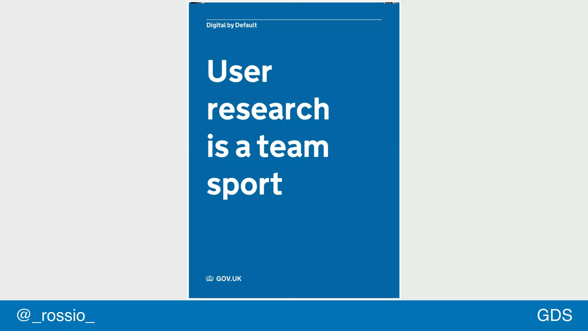 User Research at GDS | PDF