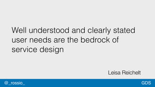 User Research at GDS | PDF