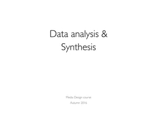 Data analysis and synthesis | PDF