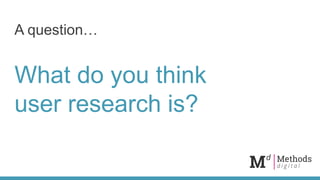 An Introduction to the World of User Research | PPTX