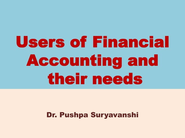 Accounting Users | PPT