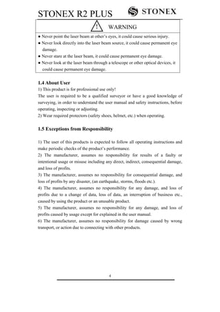 Users manual stonex | PDF