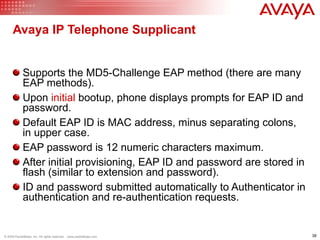 Avaya VoIP on Cisco Best Practices by PacketBase | PPT