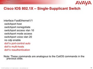 Avaya VoIP on Cisco Best Practices by PacketBase | PPT