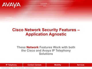 Avaya VoIP on Cisco Best Practices by PacketBase | PPT