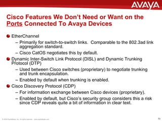 Avaya VoIP on Cisco Best Practices by PacketBase | PPT